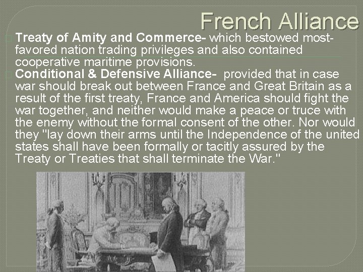 Unit 2 Ben Franklin and the French Alliance