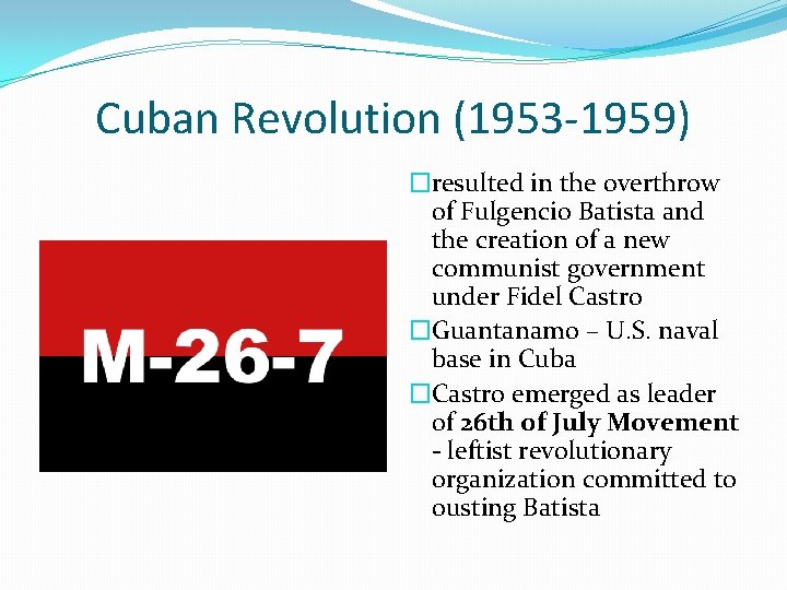 Cold War History Cuba and the Missile Crisis