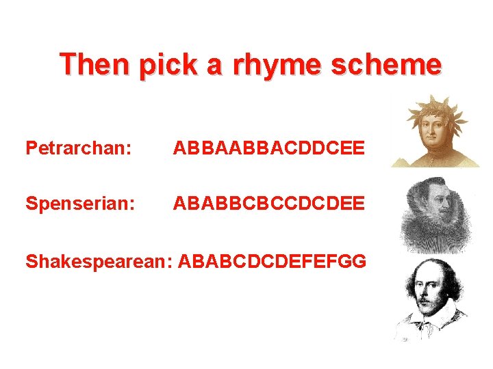 How to make a sonnet by Dr Carter