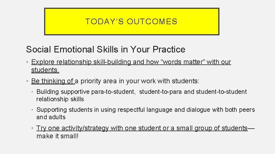 SOCIALEMOTIONAL LEARNING RELATIONSHIP BUILDING WORDS MATTER Ludlow Public