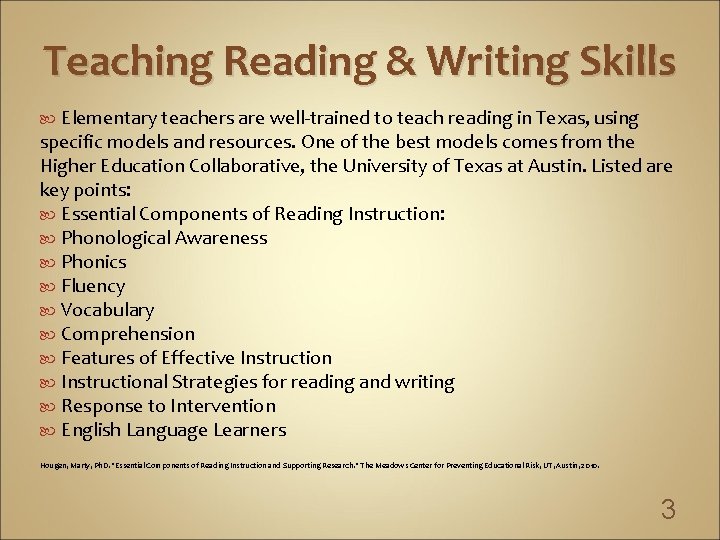 Increasing Interdisciplinary Reading and Writing Skills Presentation Brain