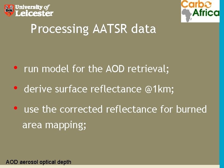 Analysis of satellite imagery to map burned areas