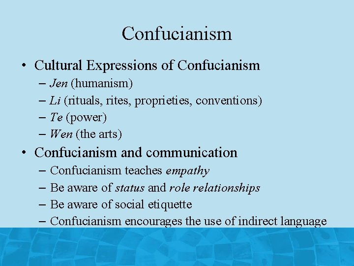 Communication between 9 th Edition cultures Chapter 4