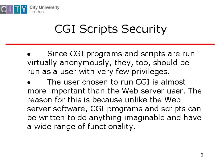 Web Server Security Determine What Is Running on