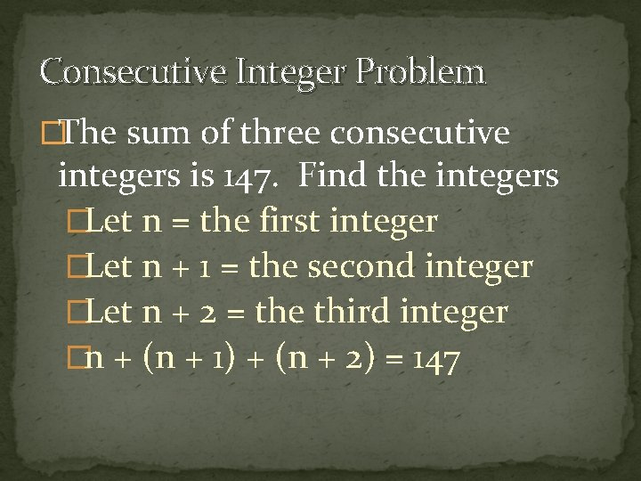 Equations and Problem Solving Mrs Book Bellwork Value