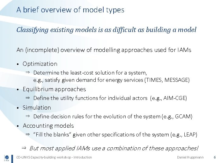 A brief introduction to integrated assessment modeling and