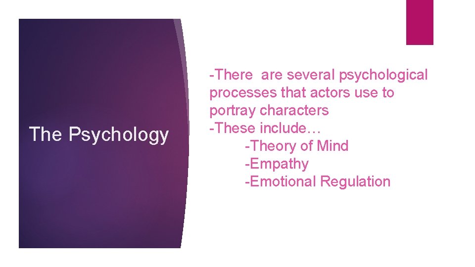 The Psychology of Acting By Sophia Sturek About