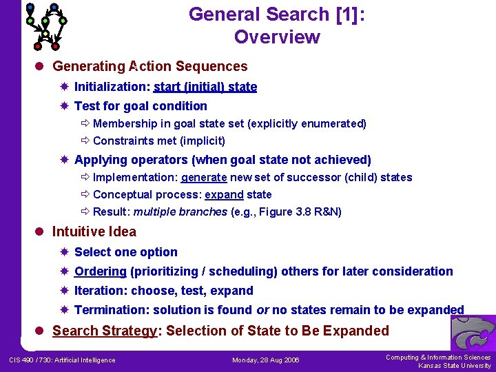 Lecture 3 of 42 Search Problems Discussion Problem