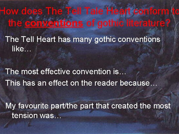 The Tell Tale Heart By Edgar Allen Poe