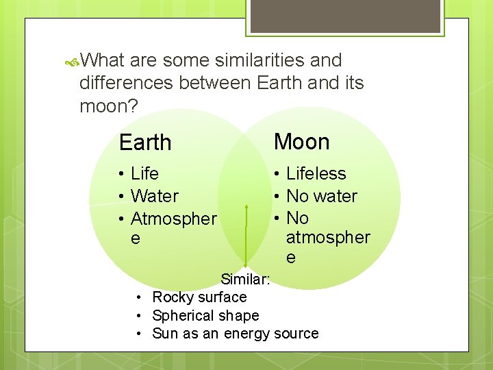 Earth as a System Notebook guidelines Table List