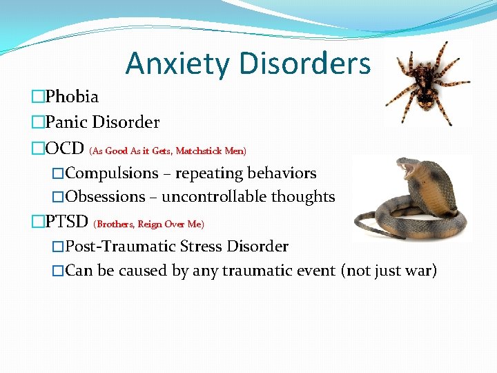 Abnormal Psychological Disorders Anxiety Anxiety Disorders Anxiety general