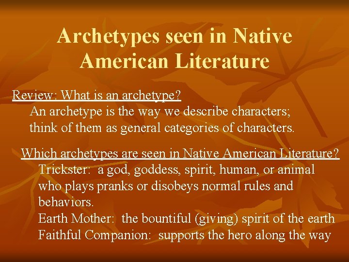 Native American Literature Historical Backgrounds Culture Literature The
