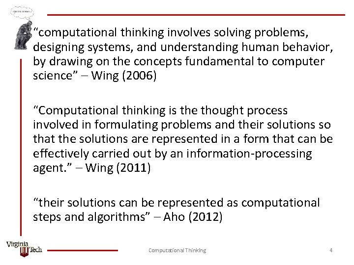 Computational Thinking In K12 And Scalable Game Design