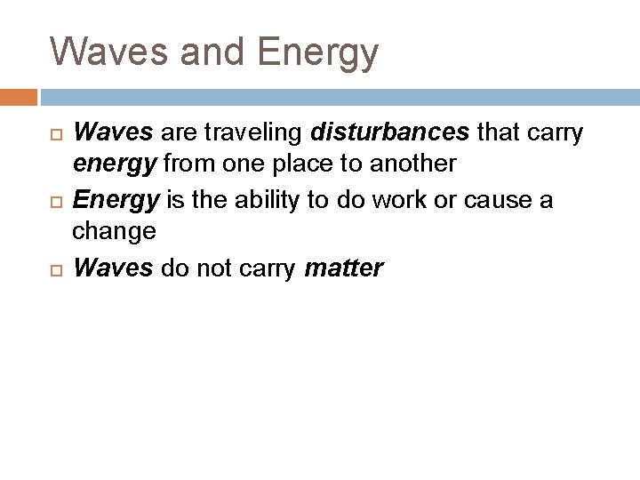 WAVES Book R Chapter 1 Nature of Waves