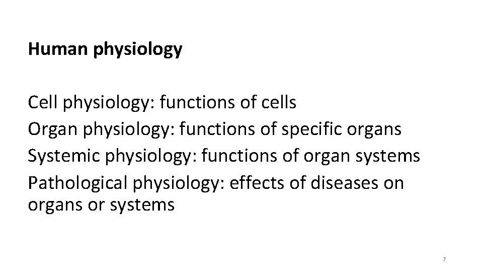 Anatomy and Physiology Anatomy Describes the structures of