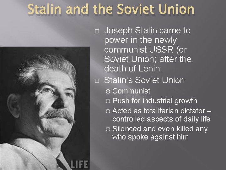 WORLD WAR II Problems after WWI Economic Issues