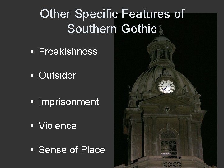 Southern Gothic in American Literature Background Subgenre of