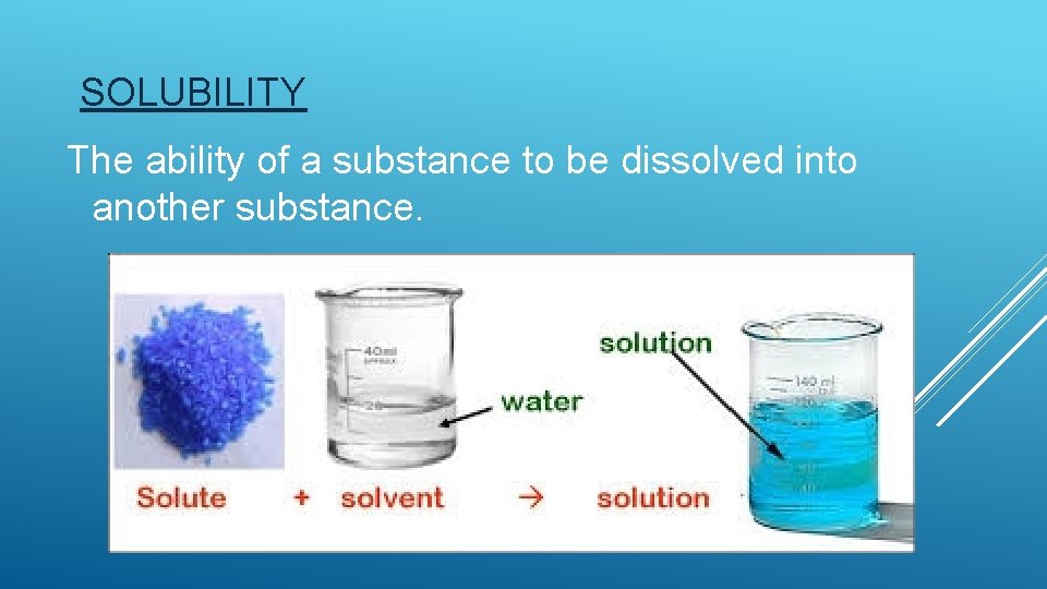 PROPERTIES OF MATTER SOLUBILITY BOILINGMELTING POINT MAGNETISM SC
