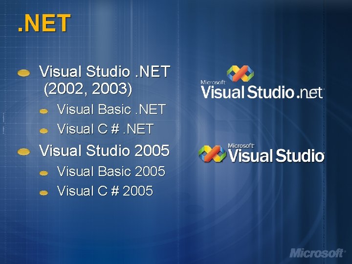 Visual Studio 2007 3 5 BASIC to VB