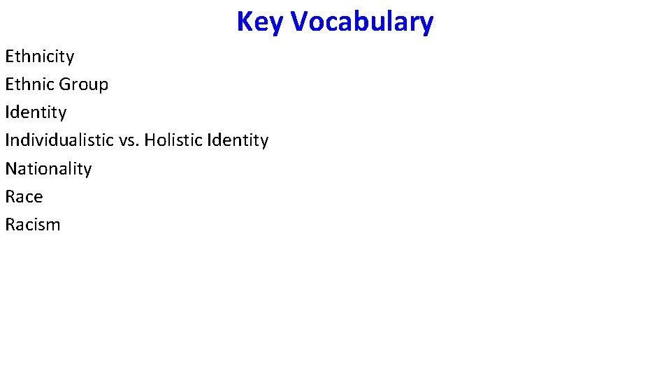 Aim Is there a difference between identity nationality