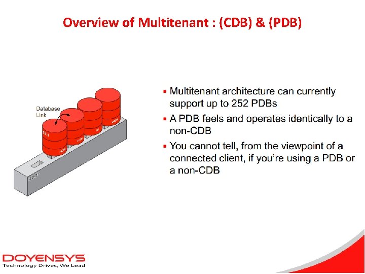 Oracle 12 c Multitenant Database Doyensys DOYENSYS Who