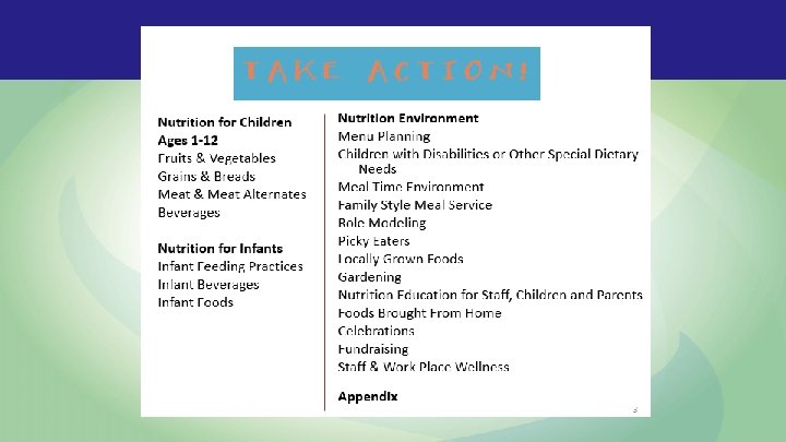 Healthy Bites A Wisconsin guide for improving childhood