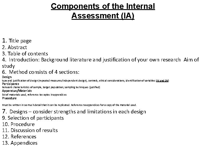 IB Psychology 12 16 Turn in Discussion Take