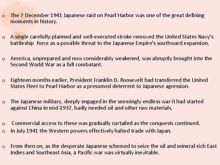 WWII War in the Pacific WWII Pacific Battles