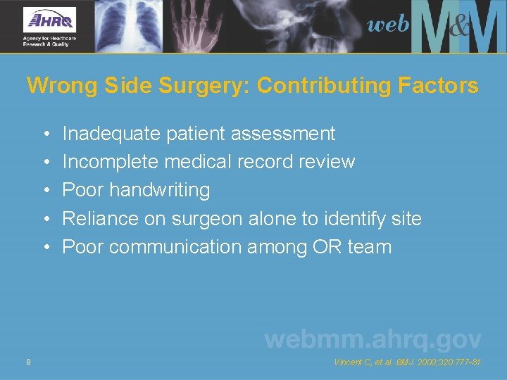 Spotlight Case October 2003 Hemivulvectomy Wrong Side Removed