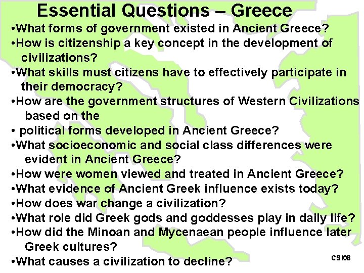 Ancient Greece 2014 Student Notes Respectively Submitted Gloucester