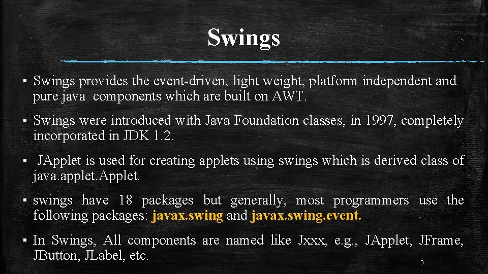 Applets Using Swing Components Object Oriented Programming Using 0644