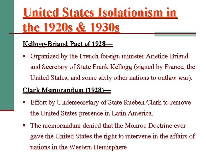 Unit 7 B World War II Chapter 29