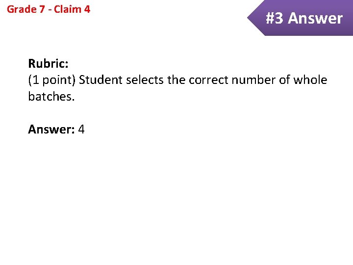 Grade 7 Claim 4 Smarter Balanced Sample Items