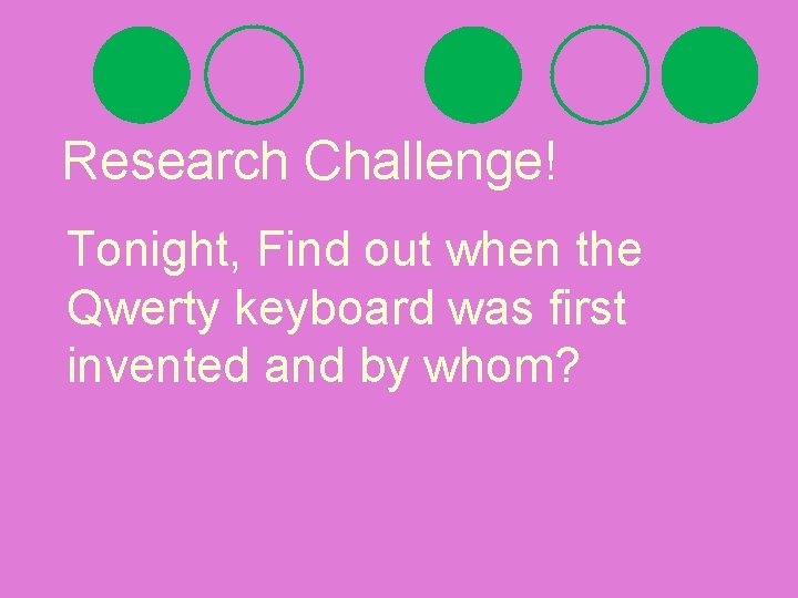 Keyboarding Using Good Technique Grades 6 th 8