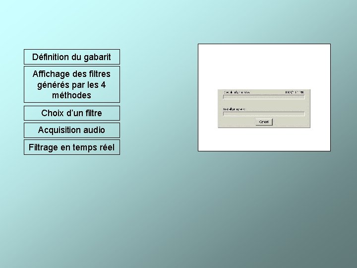 1 Fonctionnement du programme Dfinition du gabarit Dfinition