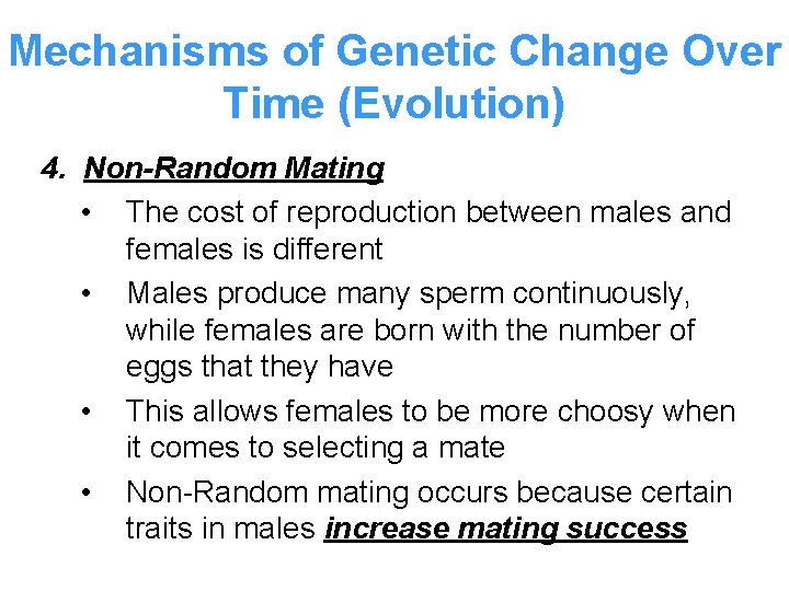 Breeding Bunnies Lab Observe the graph and discuss