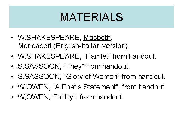 LITERATURE AND PEACE Cargnelutti Alberto 4 a D
