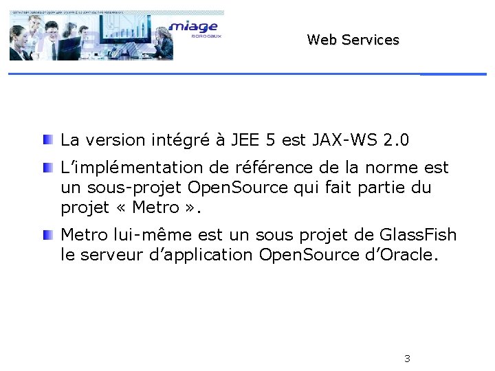 Les technologies XML Cours 9 Les Web Services