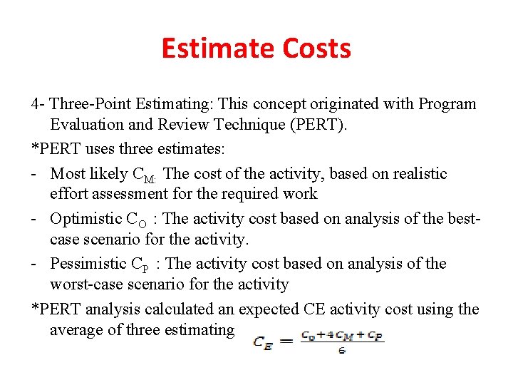 CHAPTER 7 Project Cost Management BUS 445 PROJECT