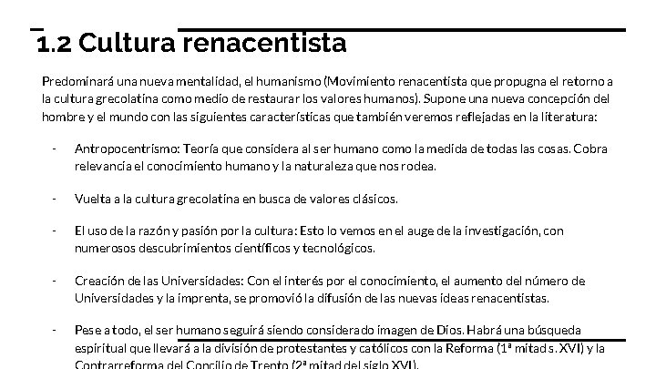 1 Contexto histrico del renacimiento Cambios y cultura
