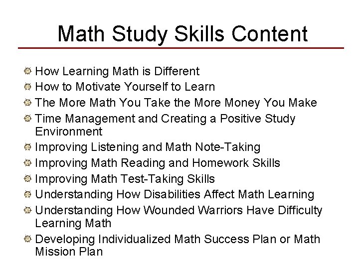 Developing Individualized Success Plans for LD TBI ADHD
