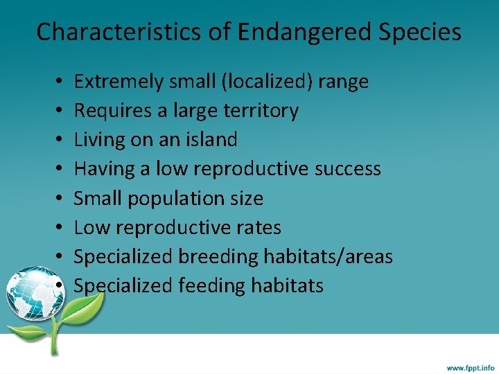 Unit IX Global Change Declining Biodiversity Sustaining Biodiversity