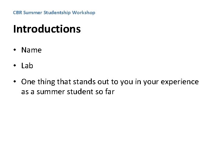 Project Management in the Lab Deb Chen Ph