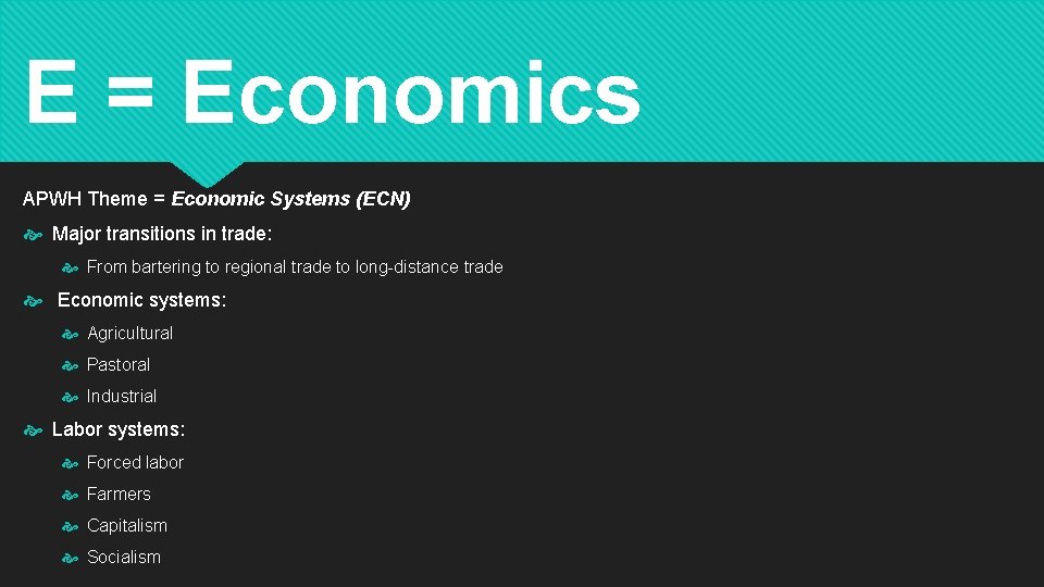 SPICET A dumb acronym but a useful way