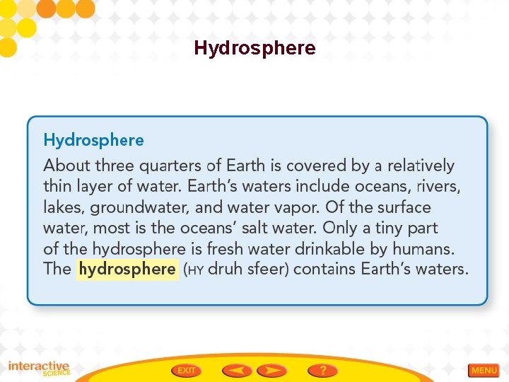 Climate Interactions Table of Contents Interactions Among Earths