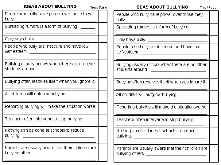People who bully have power over those they