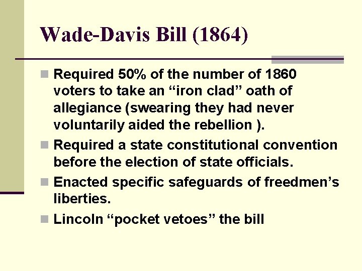 Reconstruction Adapted from a number of other power