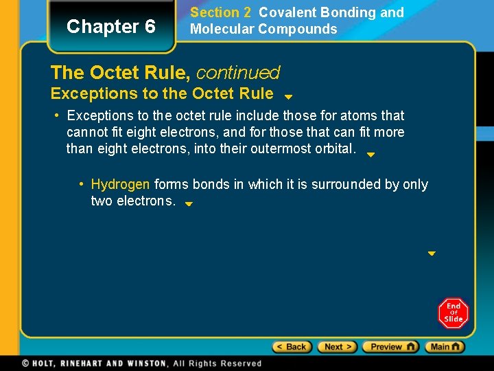 Chapter 6 Section 1 Introduction to Chemical Bonding