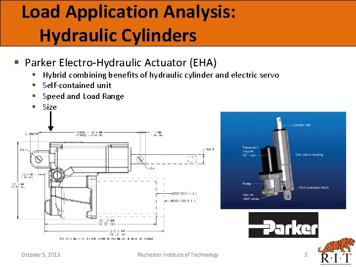 Load Application Analysis Hydraulic Cylinders Benefits Load Accuracy