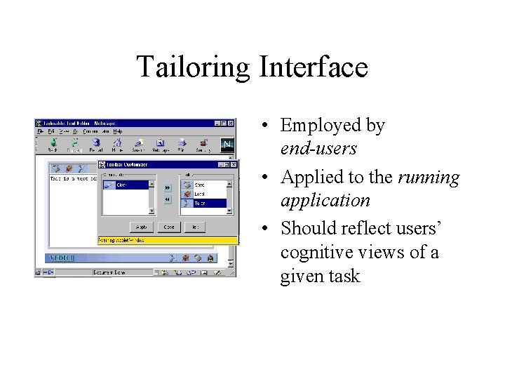 Tailorable Software Architectures in the Accelerator Control System